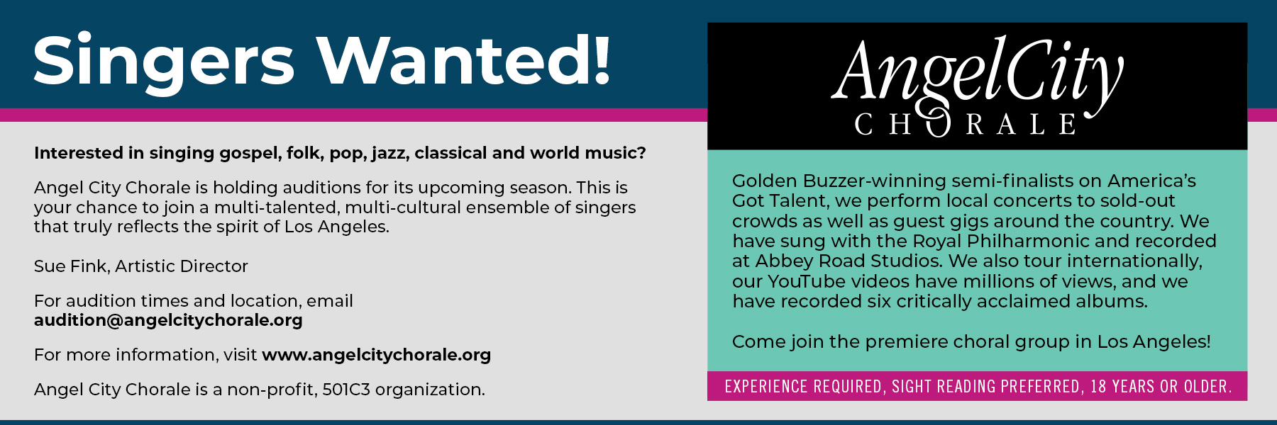 Los Angeles Choir | Angel City Chorale